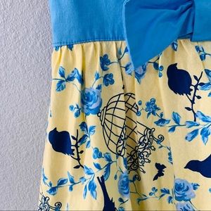 Retrolicious | Dresses | Modcloth Retrolicious Yellow Birdcage Dress Sz ...